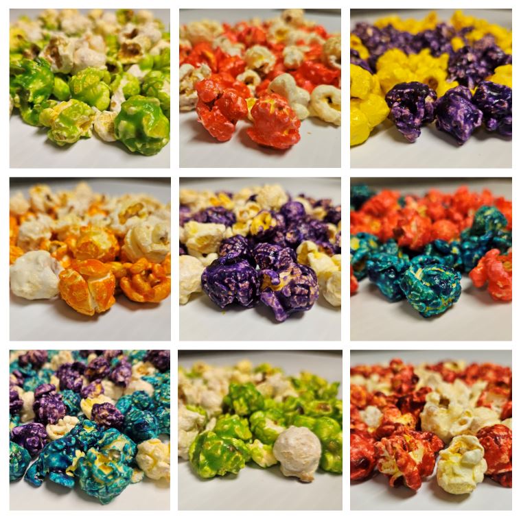 Custom Colored Popcorn – Fun Factory Sweet Shoppe