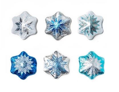 Milk Chocolate Foiled Snowflake – Fun Factory Sweet Shoppe