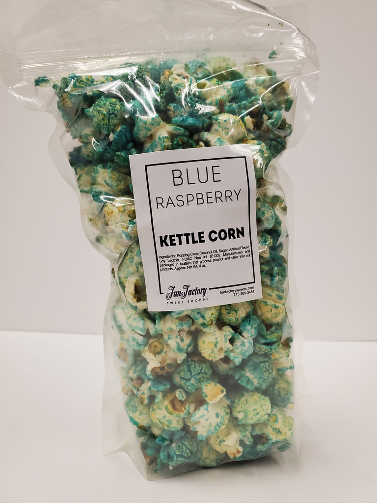 Blue Raspberry Kettle Corn – Fun Factory Sweet Shoppe
