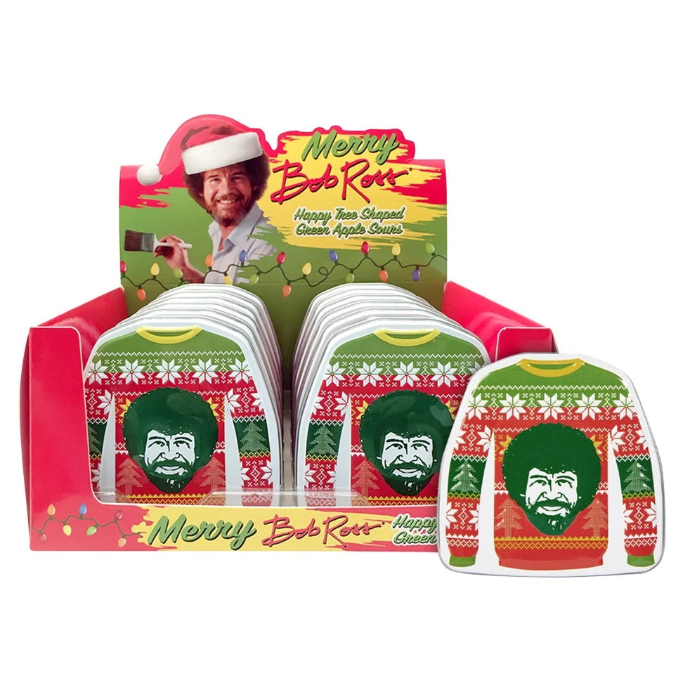 Bob Ross Ugly Xmas Sweater Candy Tins – Fun Factory Sweet Shoppe