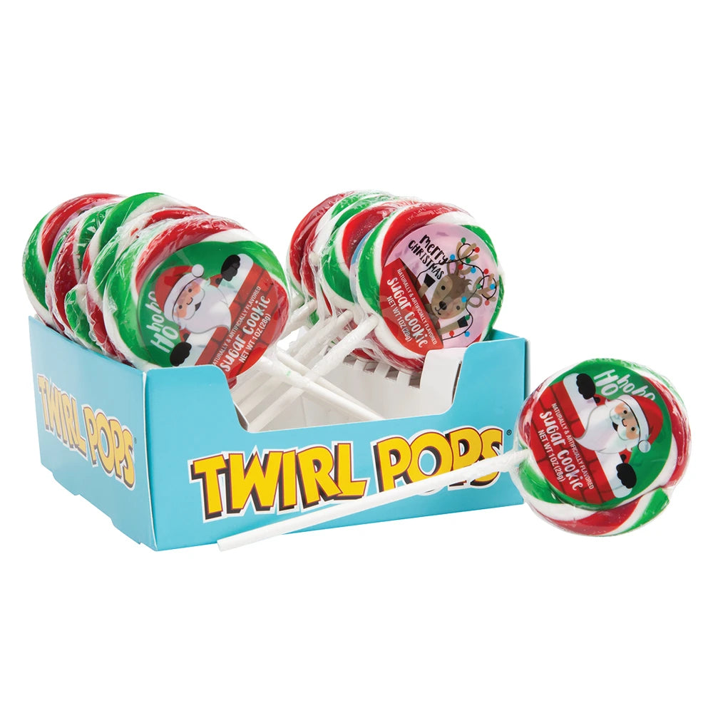 Christmas Twirl Pop – Fun Factory Sweet Shoppe