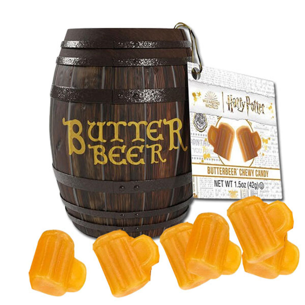 Harry Potter Butterbeer Chewy Candy Barrel Tin – Fun Factory Sweet Shoppe