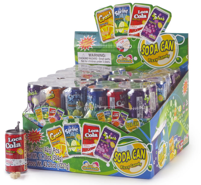 Soda Can Fizzy Candy – Fun Factory Sweet Shoppe